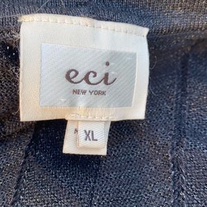 ECI | Sweaters | Eci New York Knit Metallic Open Cardigan Jacket Xl ...